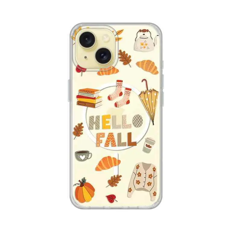 Maska Print Magsafe za iPhone 15 6.1 Hello Fall