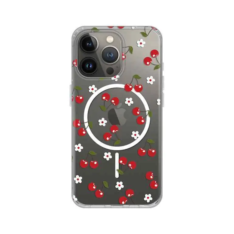 Maska Print Magsafe za iPhone 13 Pro Cute Cherries