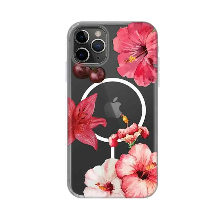 Maska Print Magsafe za iPhone 11 Pro Hibiscus