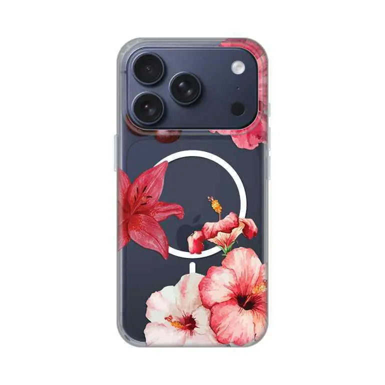 Maska Print Magsafe za iPhone 17 Pro 6.3 Hibiscus