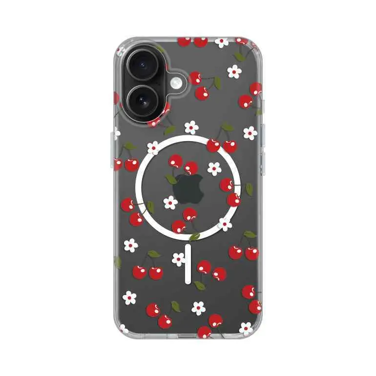 Maska Print Magsafe za iPhone 16 6.1 Cute Cherries