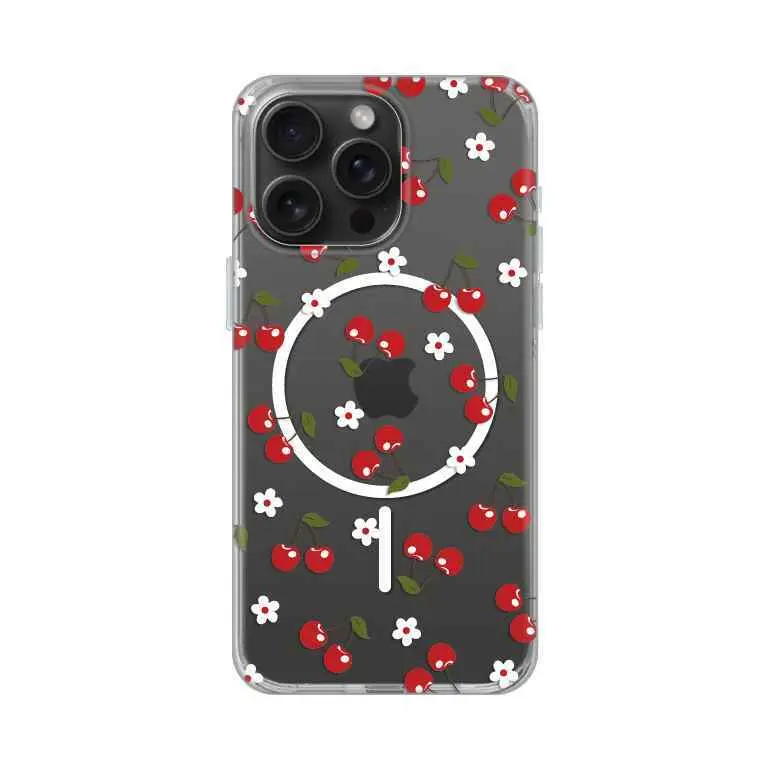 Maska Print Magsafe za iPhone 15 Pro Max 6.7 Cute Cherries