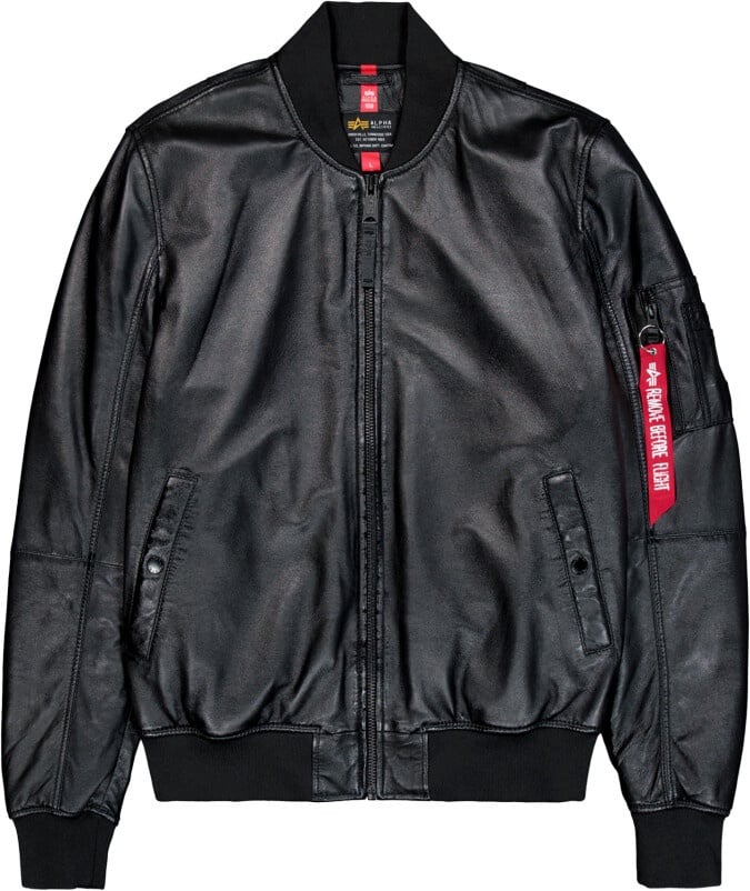 ALPHA INDUSTRIES MA1 KOŽNA JAKNA BLACK