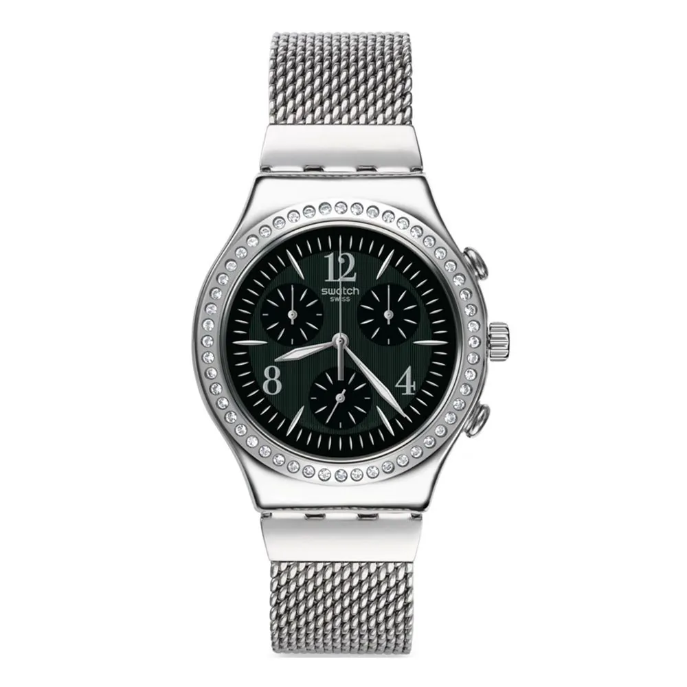 YCS118GBC SWATCH Made in black ženski ručni sat