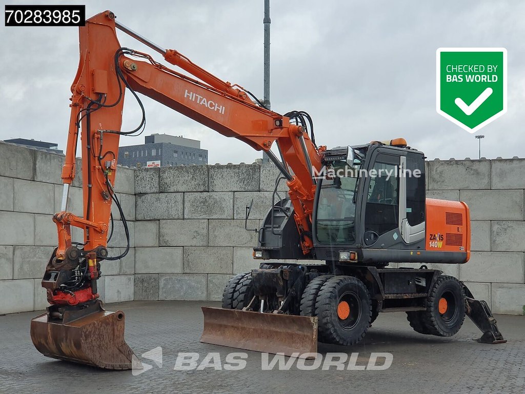 Hitachi ZX140W -3 OUTRIGGERS - ROTOTILT bager točkaš