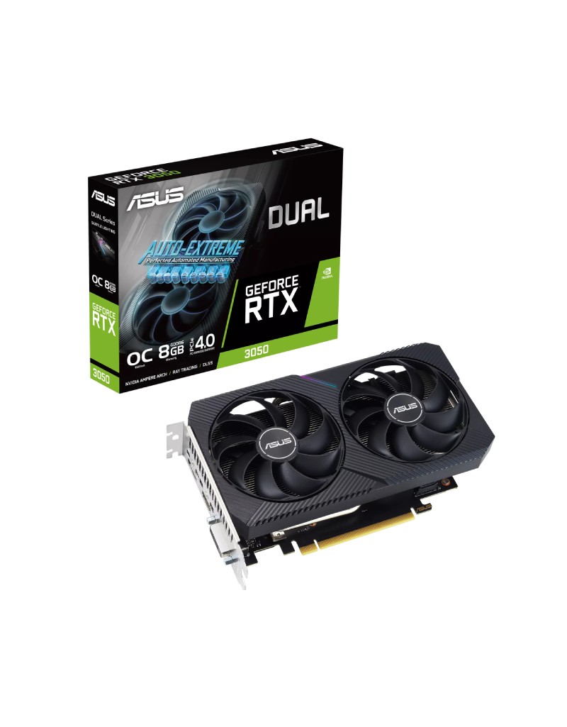 ASUS nVidia GeForce RTX 3050 8GB 128bit DUAL-RTX3050-O8G-V2