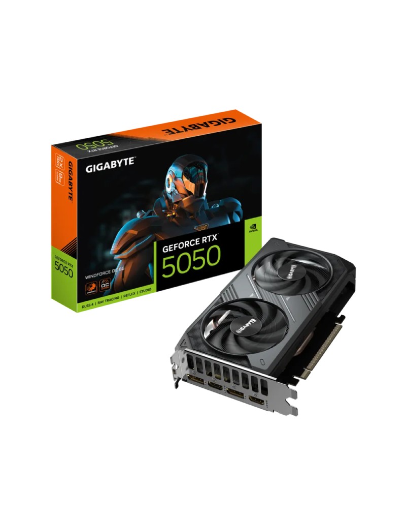 GIGABYTE nVidia GeForce RTX 5050 WINDFORCE 8GB 128bit GV-N5050WF2OC-8GD rev 1.0