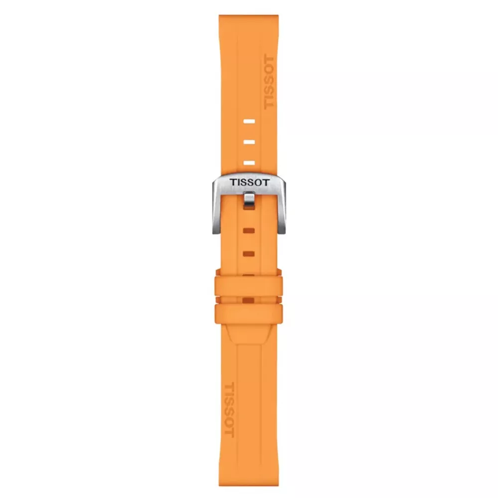 ON.T852047452 TISSOT SILICONE ORANGE STRAP
