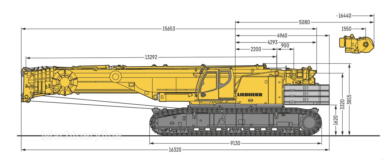 Liebherr LTR 1220 kran guseničar