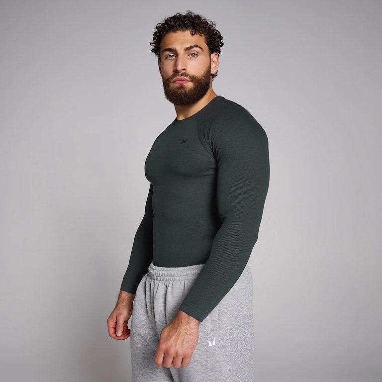 MP Men's Origin Ribbed Muscle Fit Long Sleeve Top