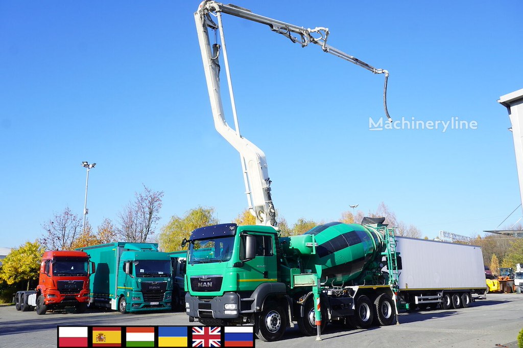 MAN TGS 35.480 8x4 Concrete Mixer Pump truck / Putzmeister M24-3 / 1 kamion s mešalicom za beton