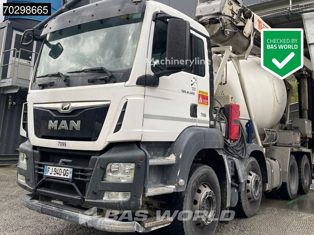 MAN TGS 8X4 8m3 Putzmeister Mixer Big-Axle Steelsuspension Euro 6 kamion s mešalicom za beton