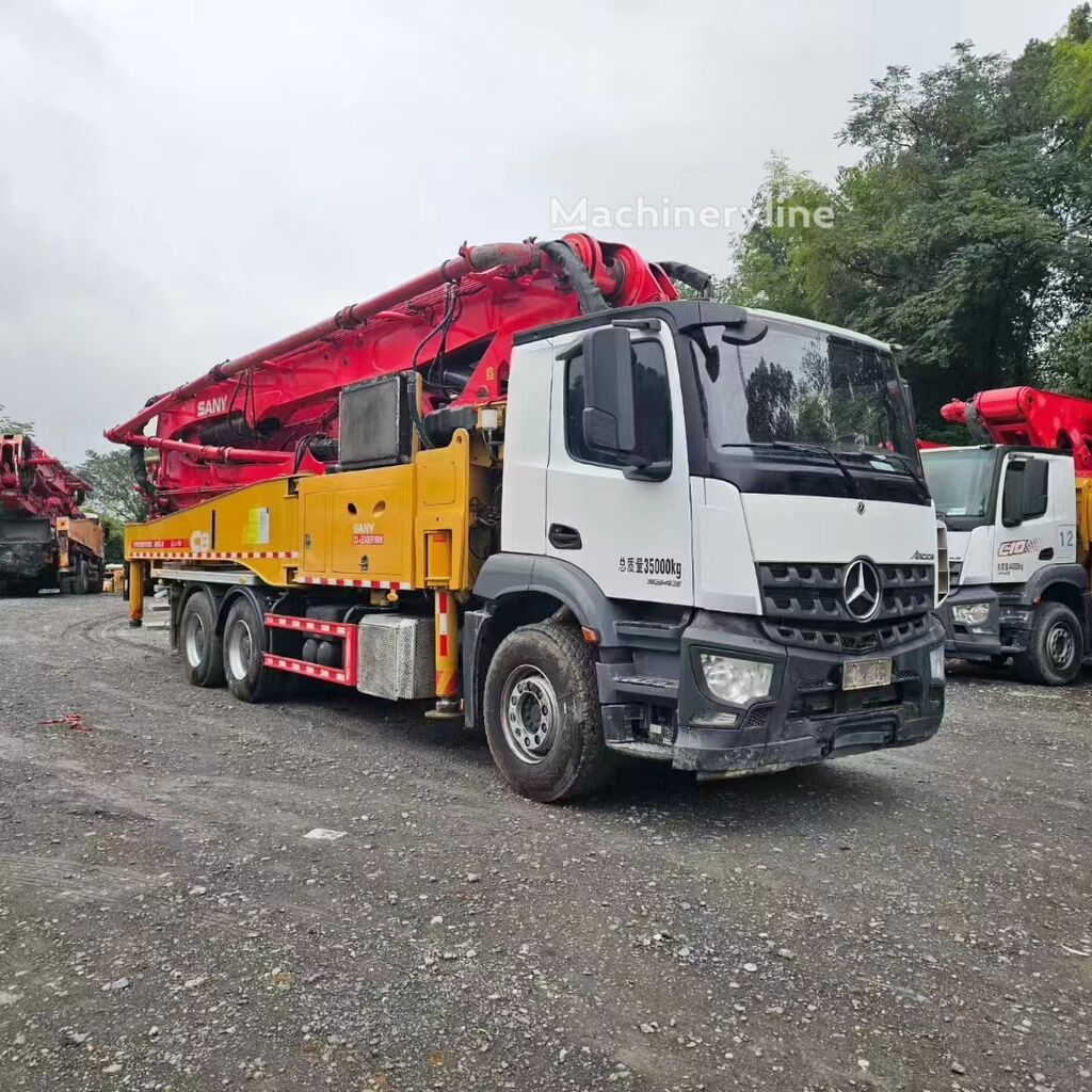 Sany Used Concrete Pump 49m 56m 62m 72m with Benz Chassis and Red pumpa za beton