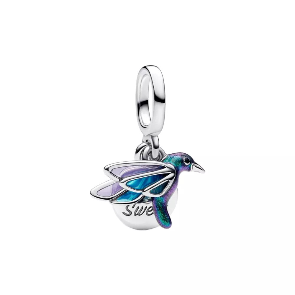 793746C01 PANDORA Hummingbird Double Dangle privezak