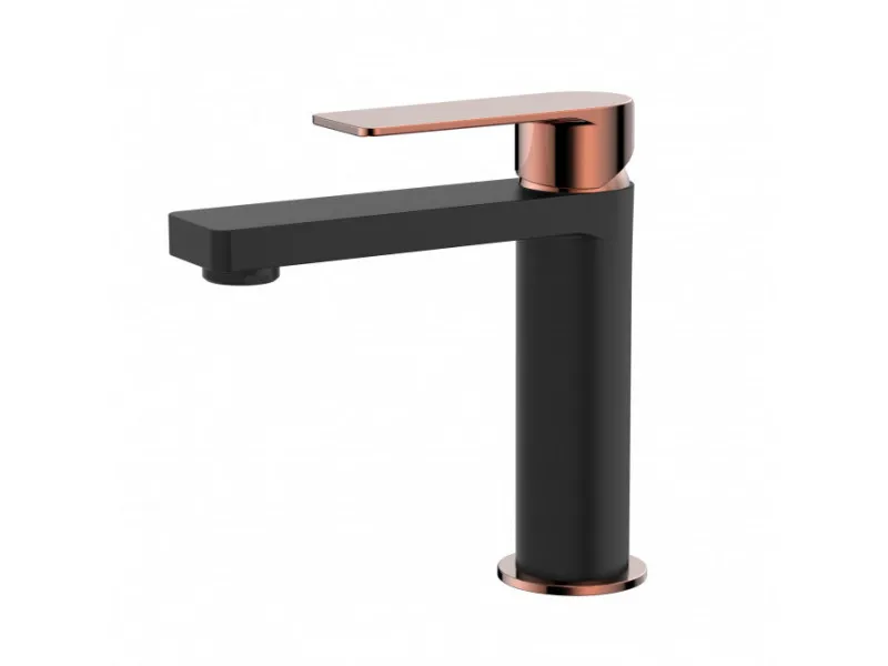 Cop Baterija za lavabo COPEN NOOK mat crna / rose gold C-01-100MB/RG