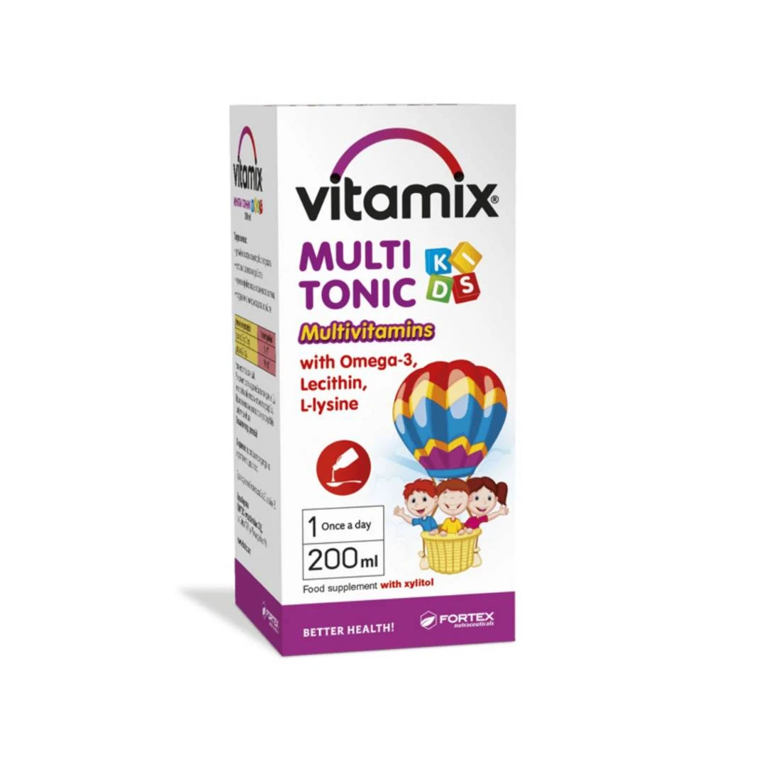 Vitamix® Multi Tonic Kids Sirup za Decu 200 mL; Multivitamini, Omega 3, Lecitin, L-Lizin
