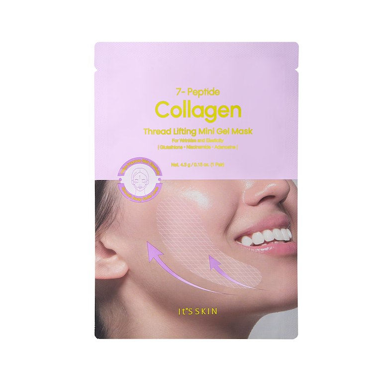 IT’S SKIN 7-Peptide Collagen Thread Lifting mini gel maska, 1 par, 4.3 g