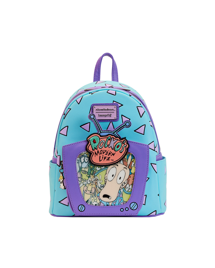 RANAC ROCKOS MODERN LIFE LENTICULAR TV MINI BACKPACK BLUE Loungefly