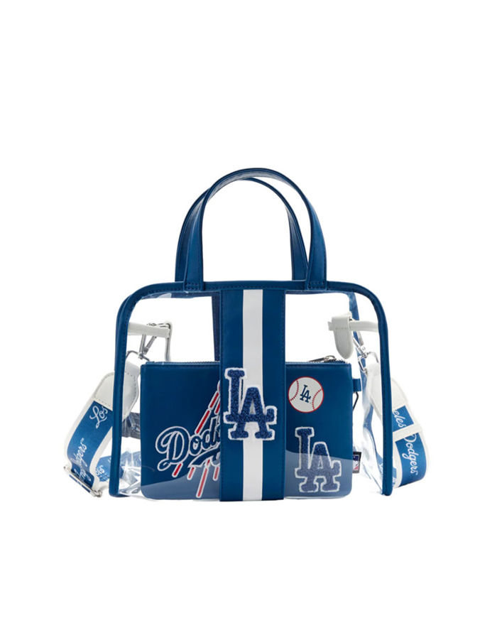 TORBA MLB LA DODGERS STADIUM CROSSBODY BAG WITH POUCH BLUE Loungefly