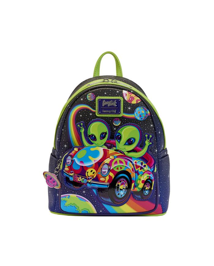 RANAC LISA FRANK COSMIC ALIAN RIDE MINI BACKPACK PURPLE Loungefly