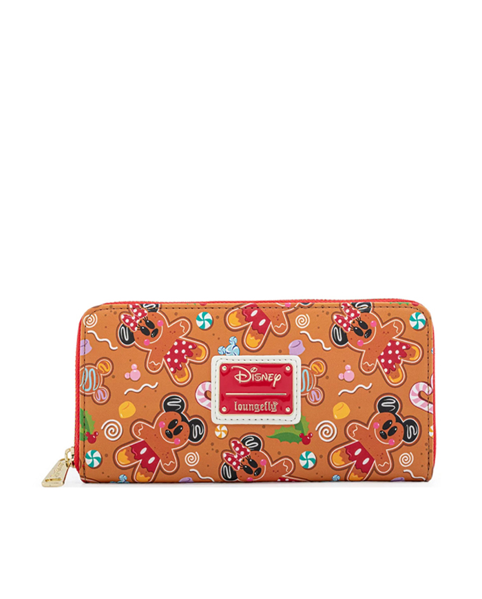NOVČANIK GINGER BREAD AOP ZIPP AROUND WALLET ORANGE Loungefly