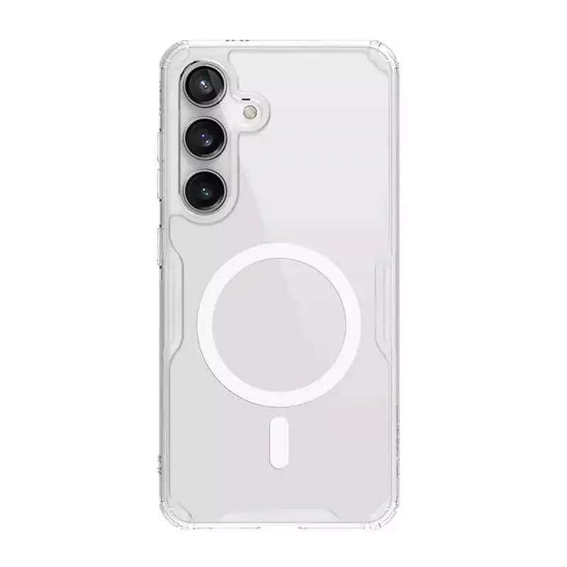 NILLKIN Maska za telefon Nature Pro Magnetic za Samsung S24/ S921B bela