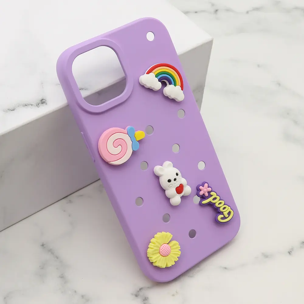 Maska za iPhone 15 (6.1) TOY ljubičasta
