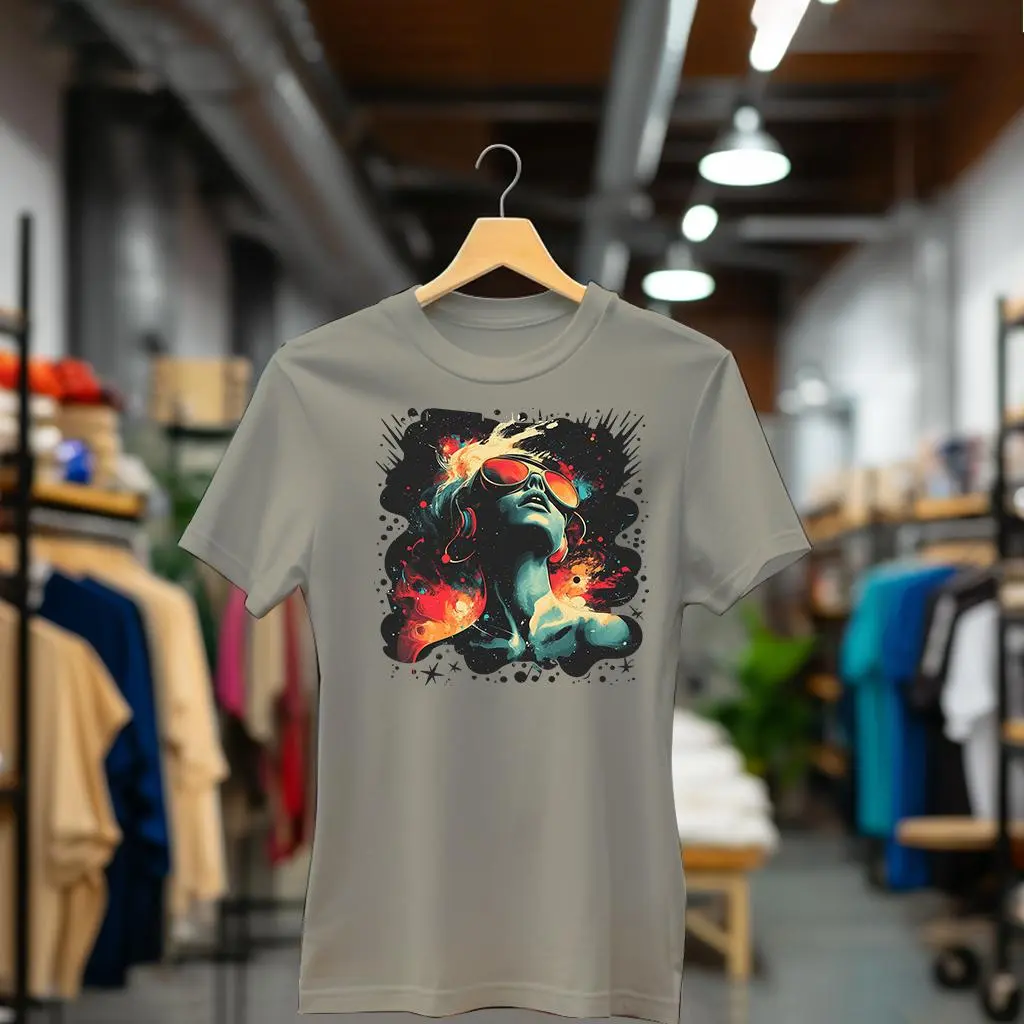 Camiseta Majica sa štampanim printom Cam 780, Ženska, Kaki