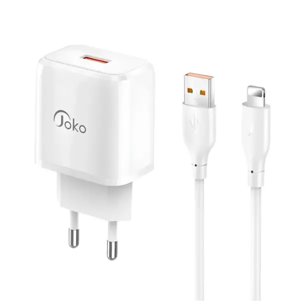 Konfulon Kućni punjač JK90+DC64 PD20W sa USB na iPhone lightning, Beli