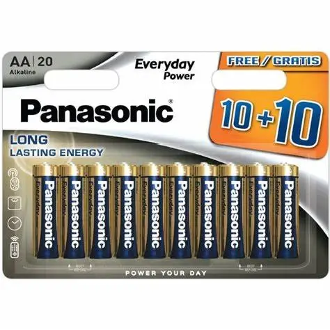 Panasonic Alkalne baterije LR6EPS/20BW-AA, 20 komada