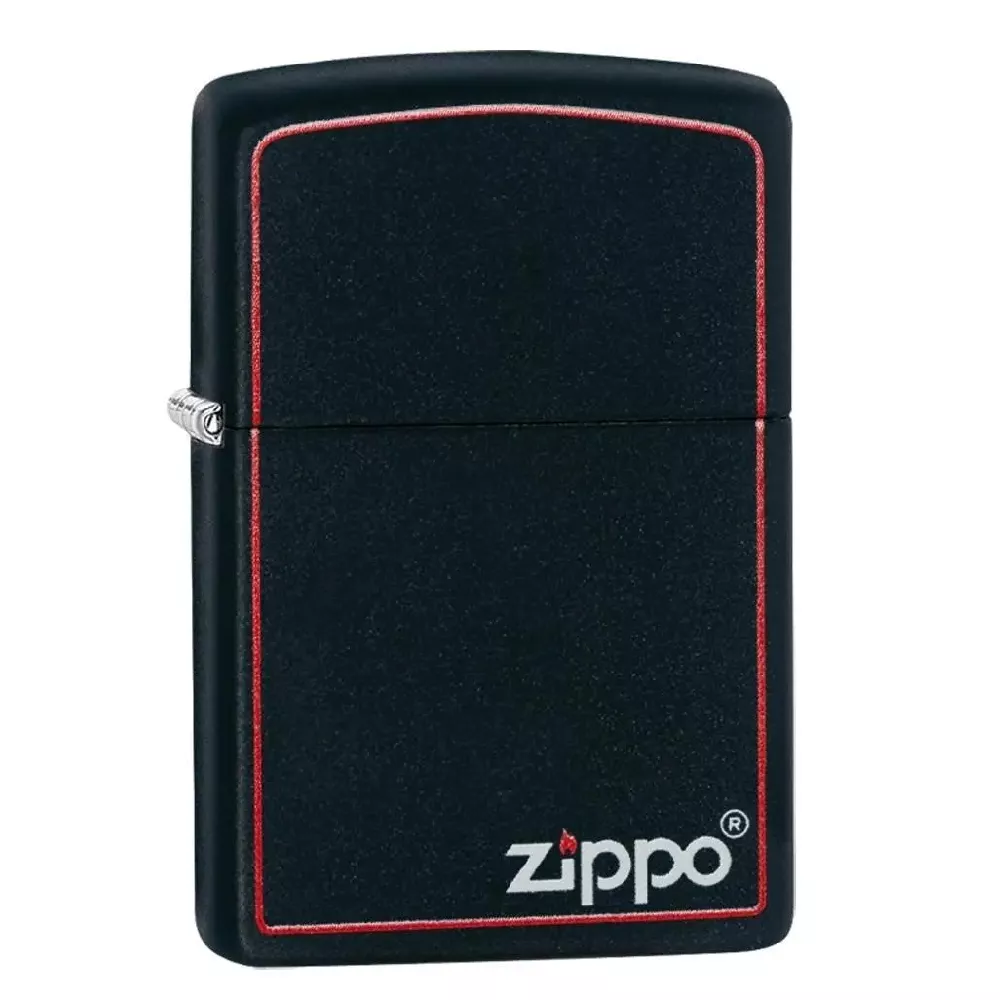 218ZB ZIPPO Upaljač -Matte Black/Red Bor
