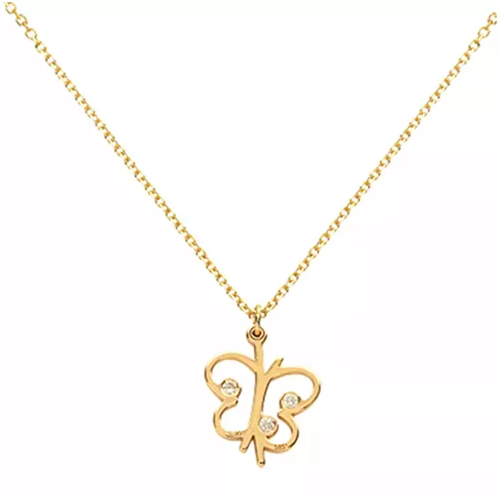 EBZ044040 EKAN NAKIT Diamond Symbols ogrlica 14k