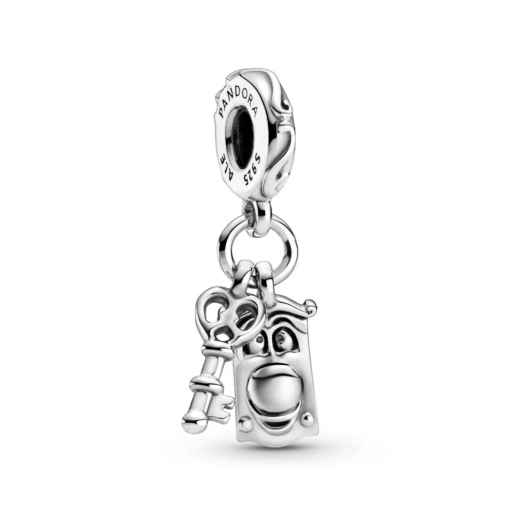 Pandora 799344C00 Disney Alice in Wonderland Key & Door Knob privezak