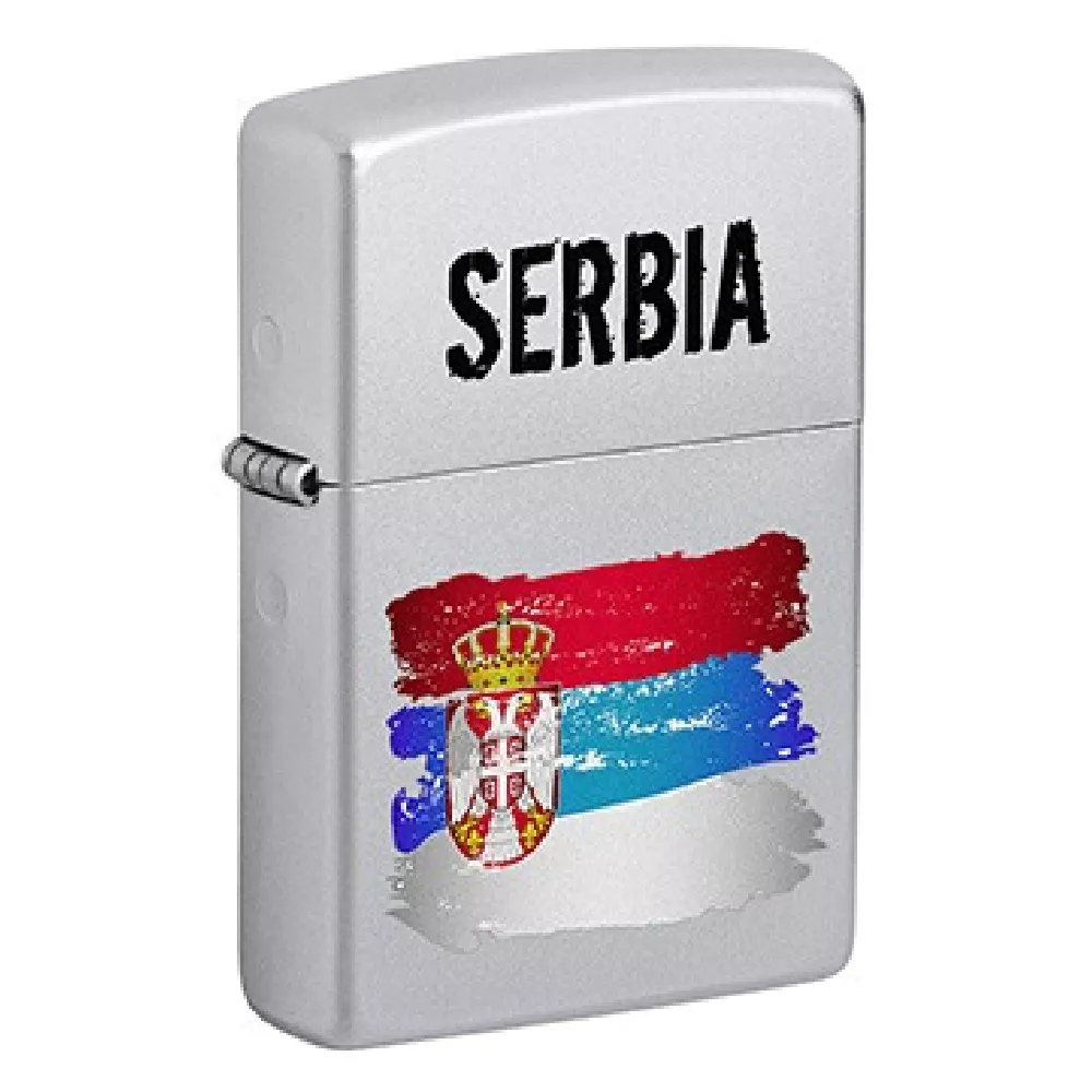 205-082176 ZIPPO Upaljač Zastava Srbije