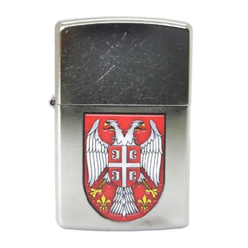 207-082426 ZIPPO Upaljač -Grb Srbije
