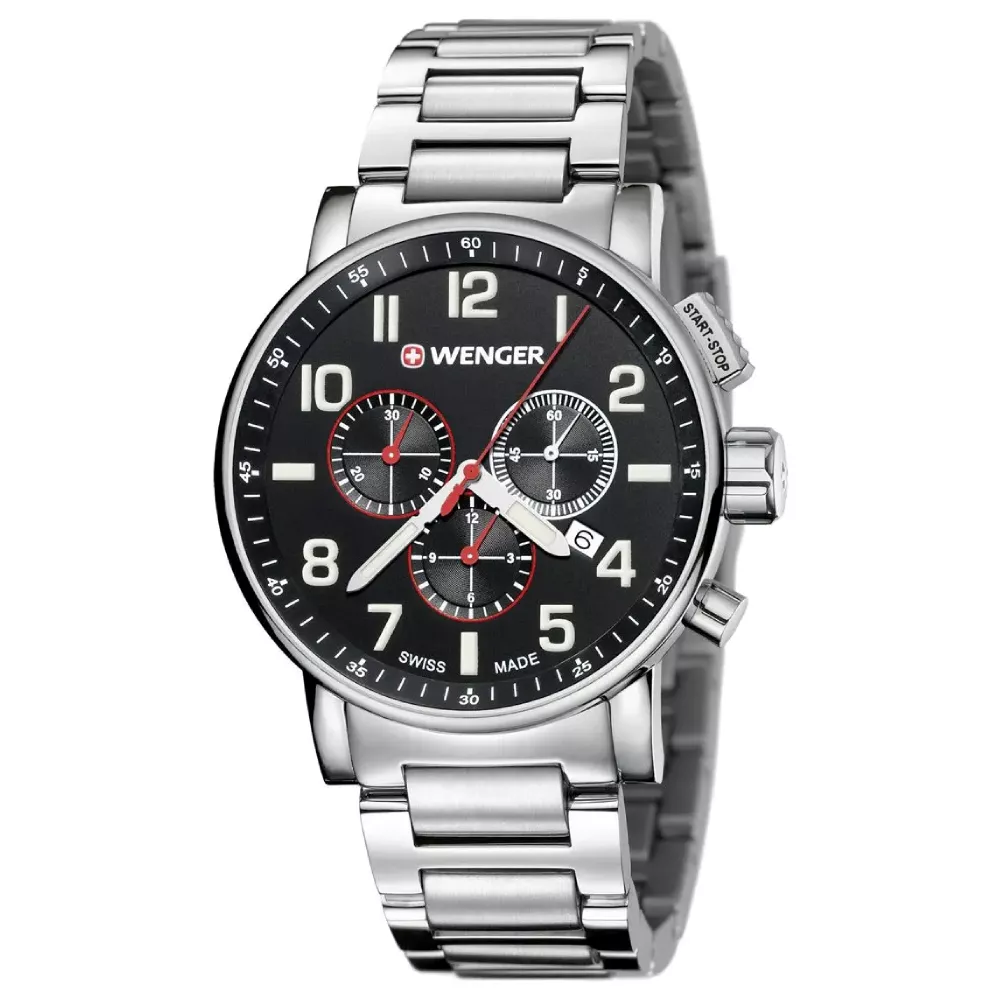 01.0343.105 WENGER Attitude Chrono Stainless Steel Swiss Made ručni sat