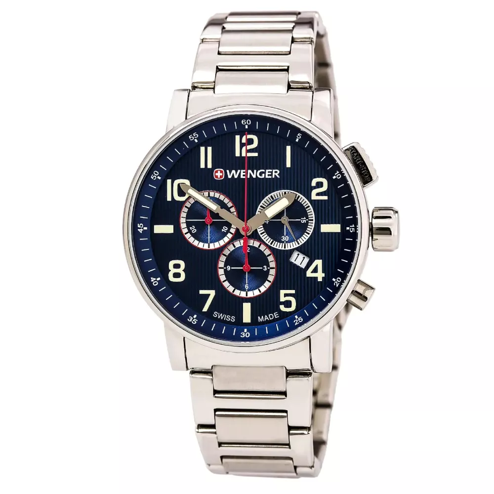 01.0343.106 WENGER Attitude Chrono Stainless Steel Swiss Made ručni sat