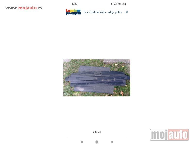 Seat Cordoba Vario roletna gepeka