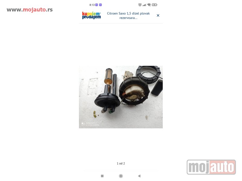 Citroen Saxo plovak rezervoara goriva