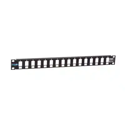 MIRSAN Patch panel 19/1U sa 16 slotova ,bez modula RAL9005 MR.19P16P1U.01