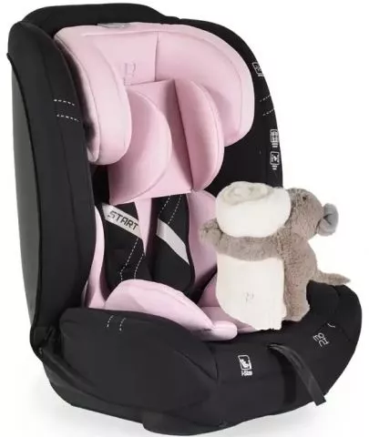 Auto sedište Start 76-150cm – pink ROZE, za uzrast 1-12 god