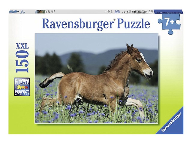 Ravensburger puzzle Dečije puzle - XXL - Životinje - Konji - Ždrebe na livadi  150 delova RA10024