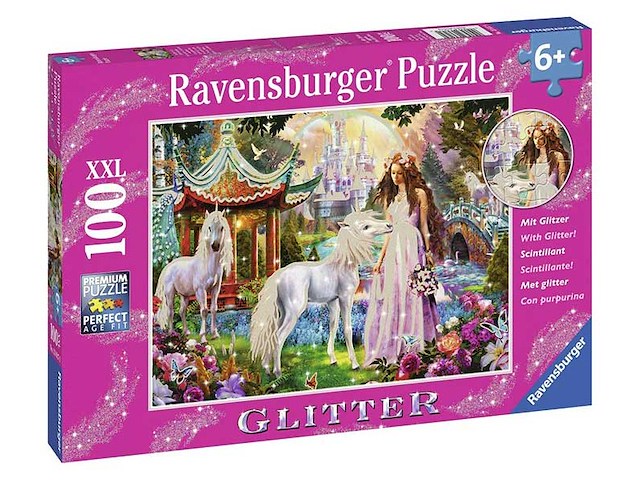 Glitter Puzzle 100 delova - U bajci Ravensburger 13617