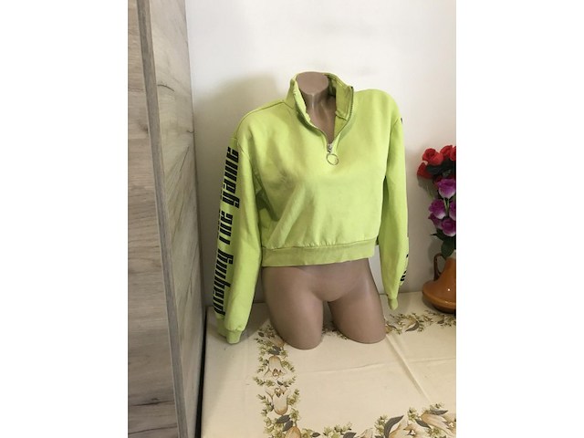 Divided zuti croptop duks S