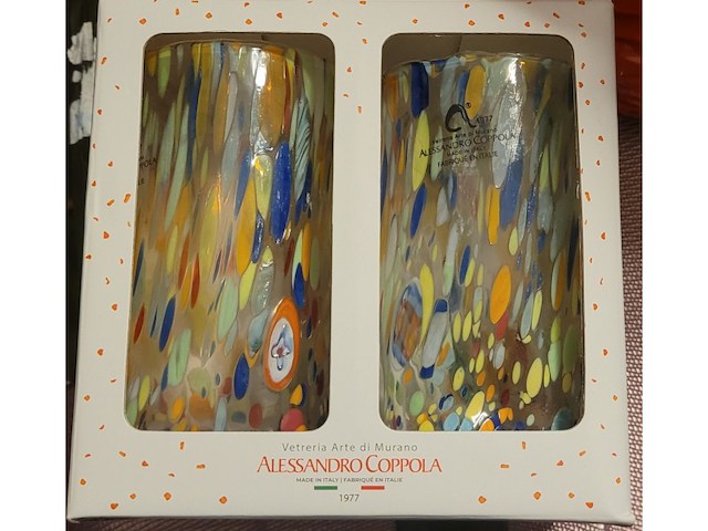 Set od 2 Murano case