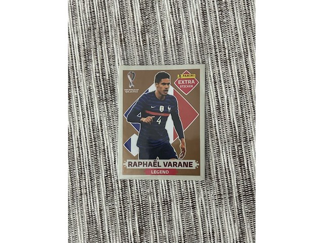 Extra Sticker Qatar Raphael Varane Bronze