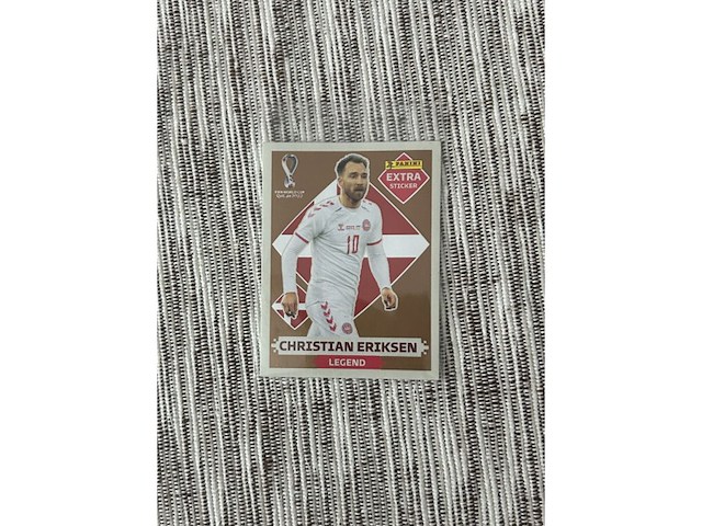 Extra Sticker Qatar Christian Eriksen Bronze