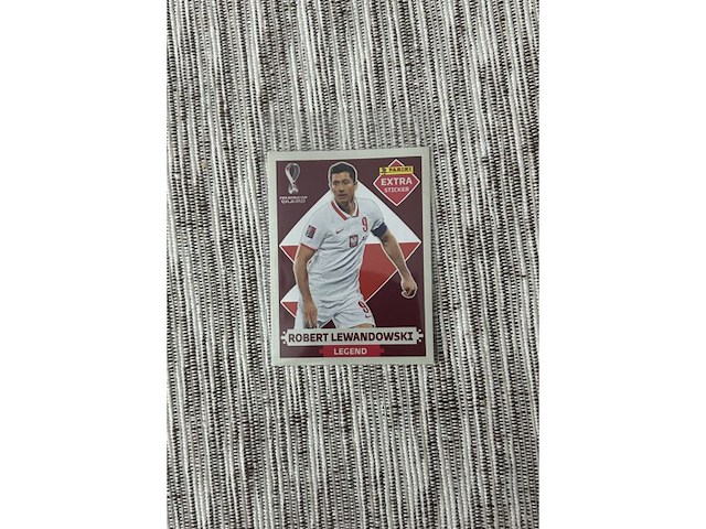 Extra Sticker Qatar Robert Lewandowski Base
