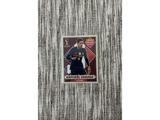Extra Sticker Qatar Raphael Varane Base
