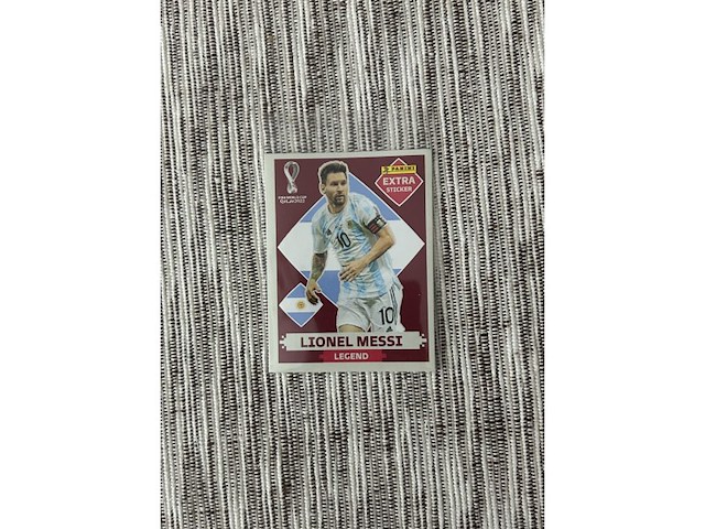 Extra Sticker Qatar Lionel Messi Base